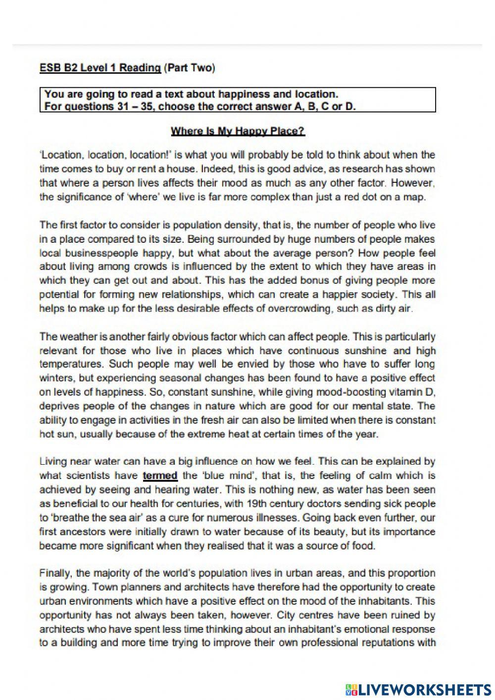 1199805 | ESB B2 Reading 2020A | MissMary2