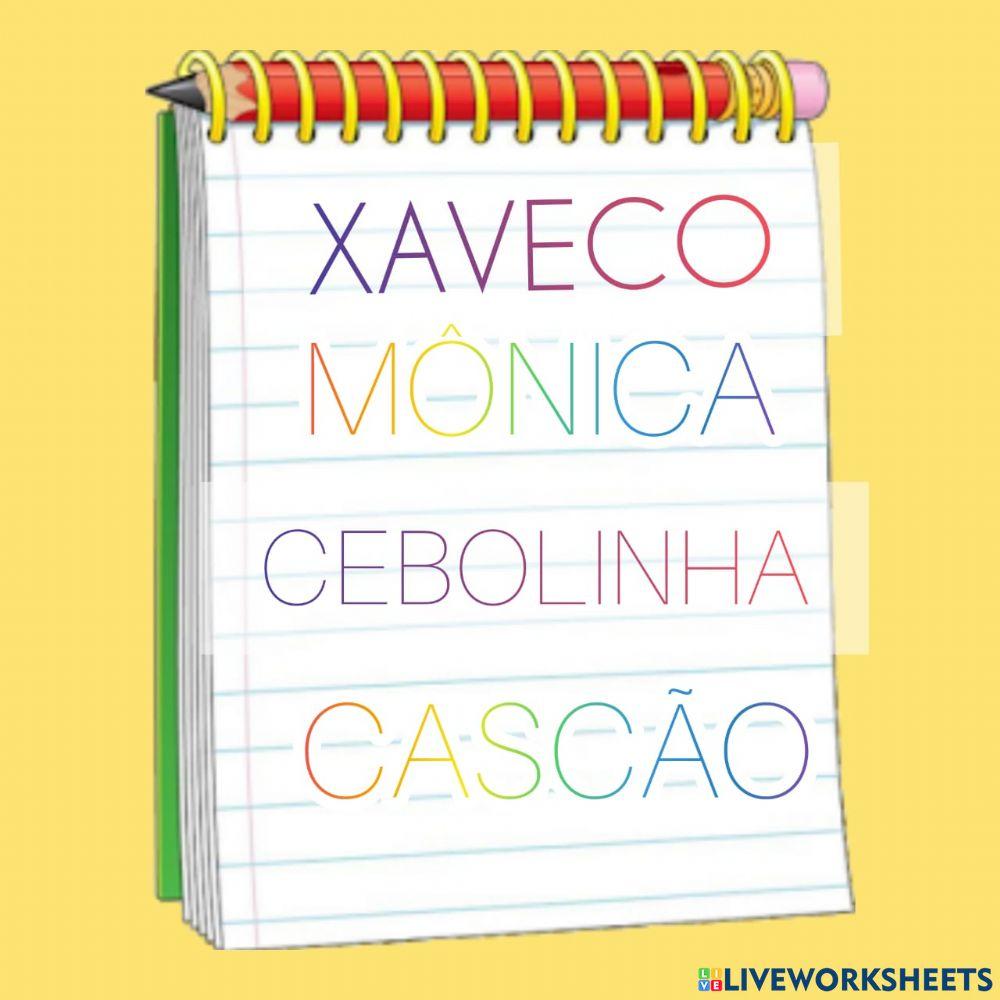 Lista de nomes interactive worksheet | Live Worksheets