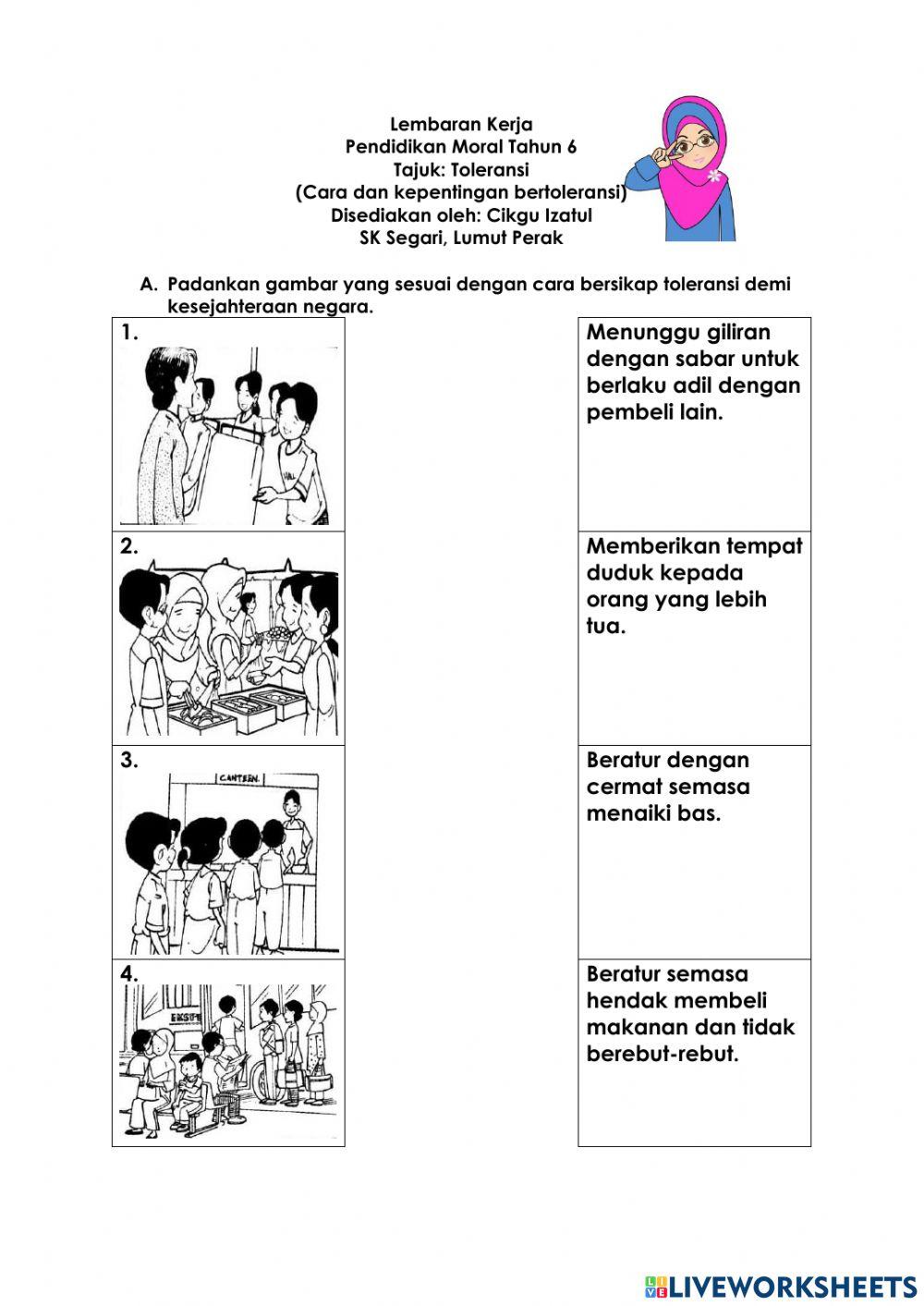 1200585 | Toleransi | CikguIzatul | LiveWorksheets