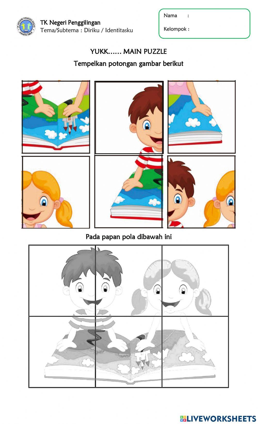 Puzzle diriku 1201171 | Rahmasari Mega | Live Worksheets