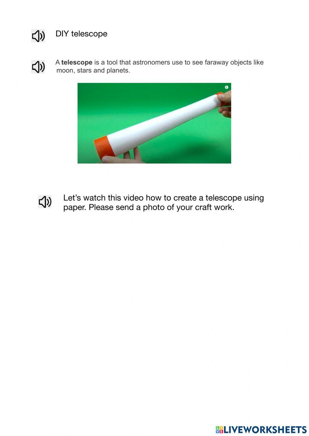 1201955 | DIY telescope | stephdignity | LiveWorksheets