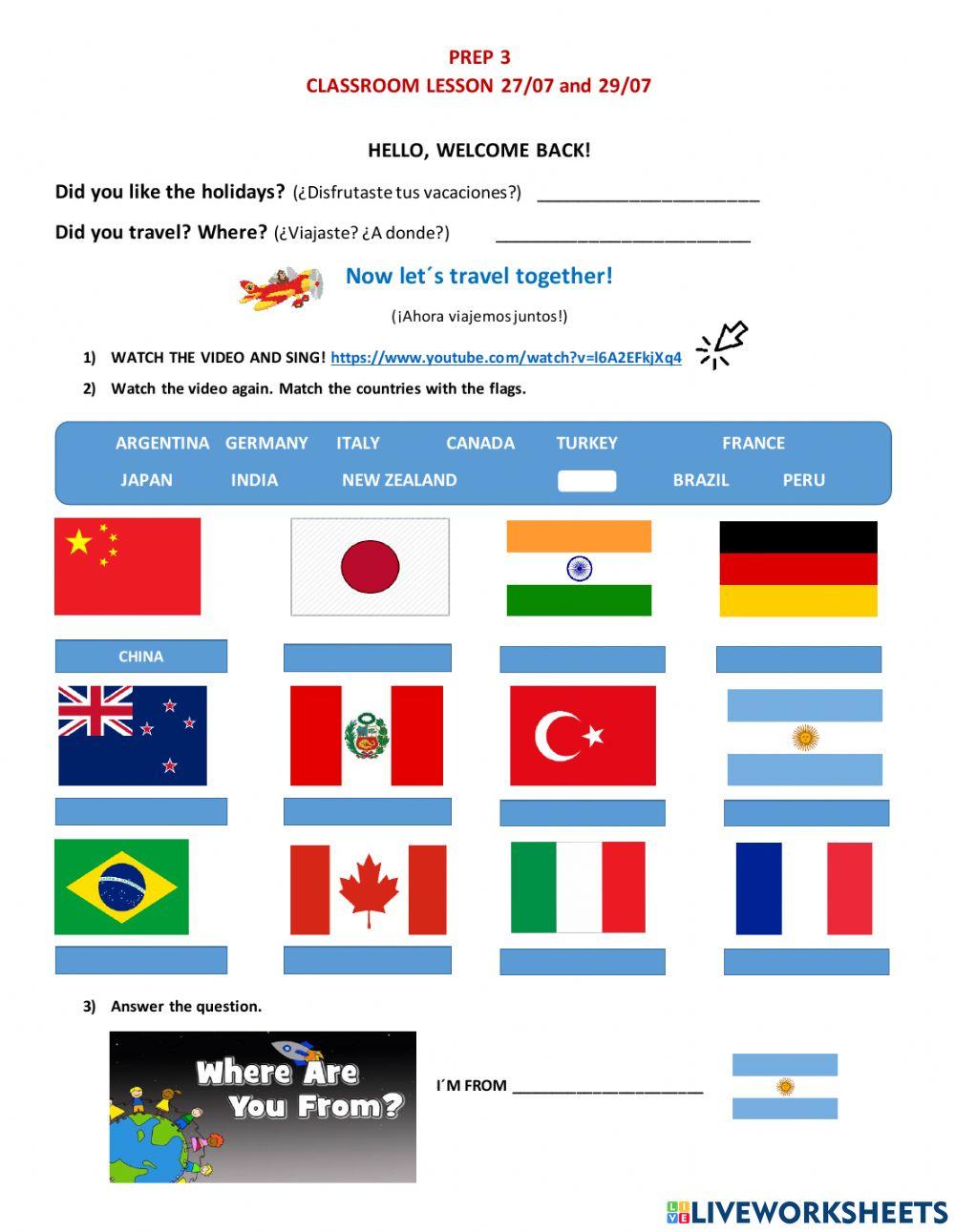 Prep 3 Lesson 2… | Free Interactive Worksheets | 1202390