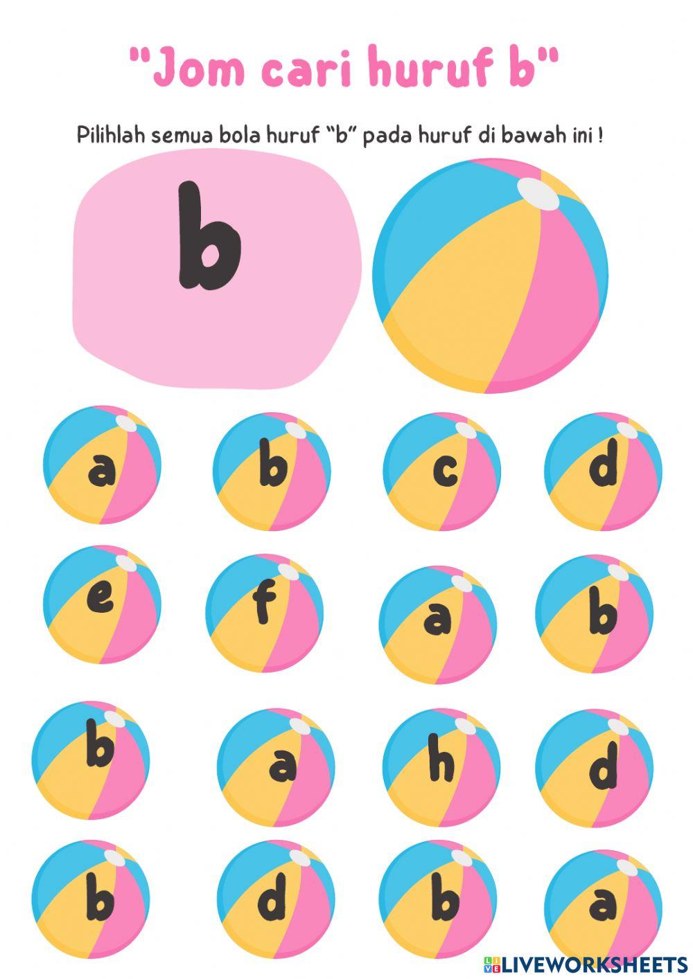 Literasi Abjad | Free Interactive Worksheets | 1202727