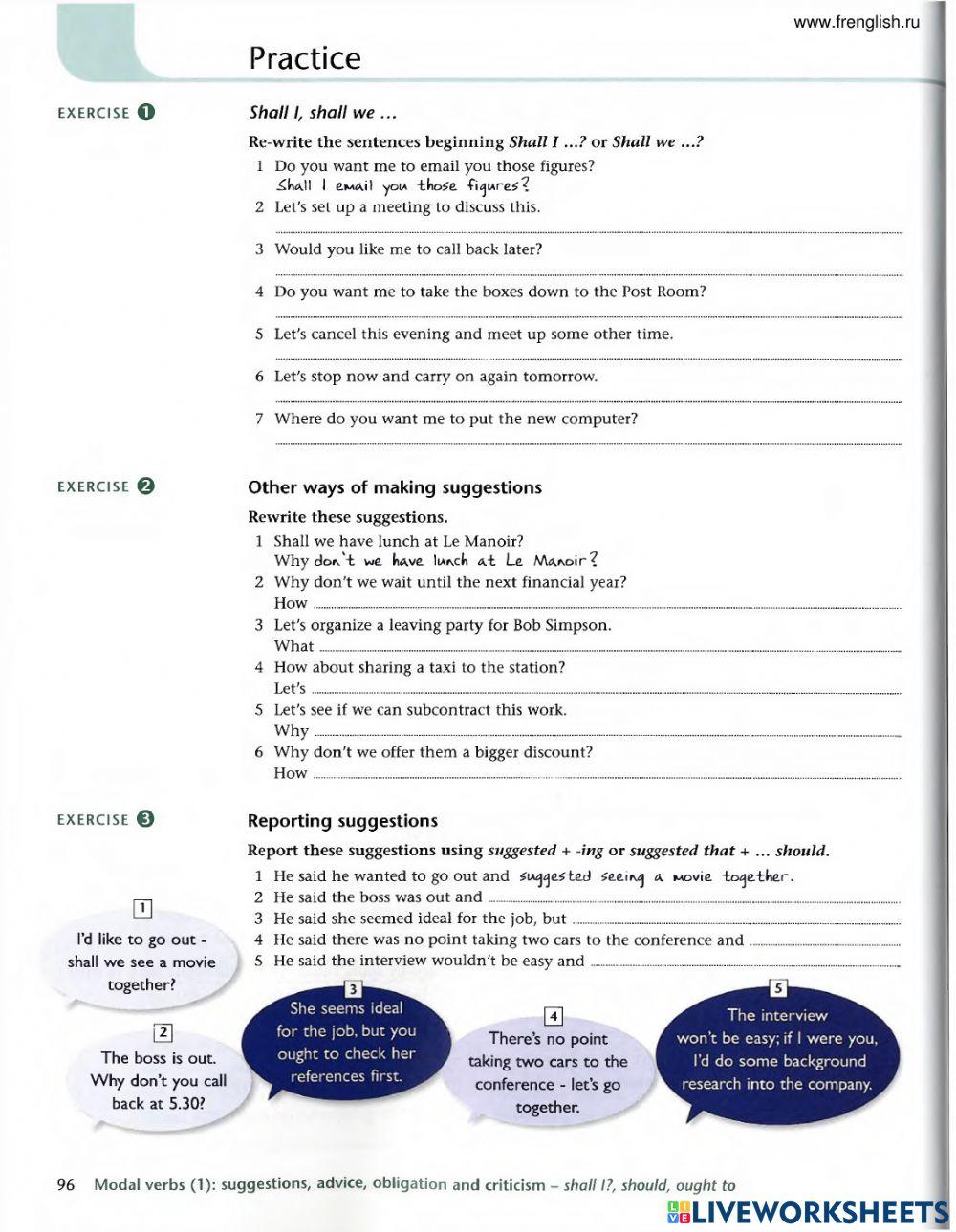 MODALS online exercise for | Live Worksheets