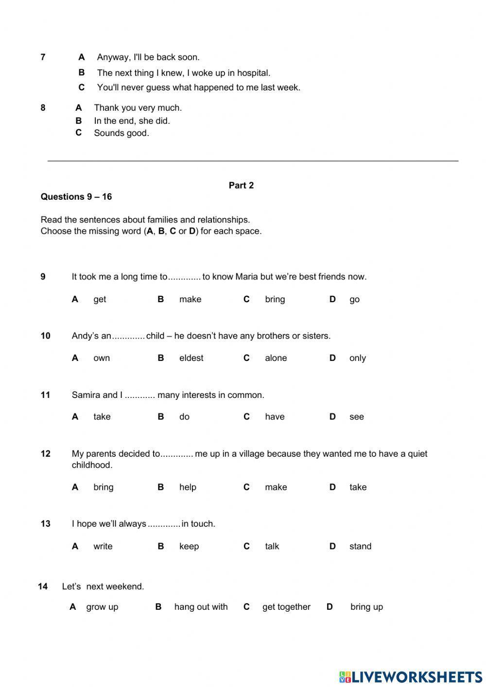 B1 Unit 3 Empower Worksheet Live Worksheets b1-unit-3-empower-worksheet-live-worksheets