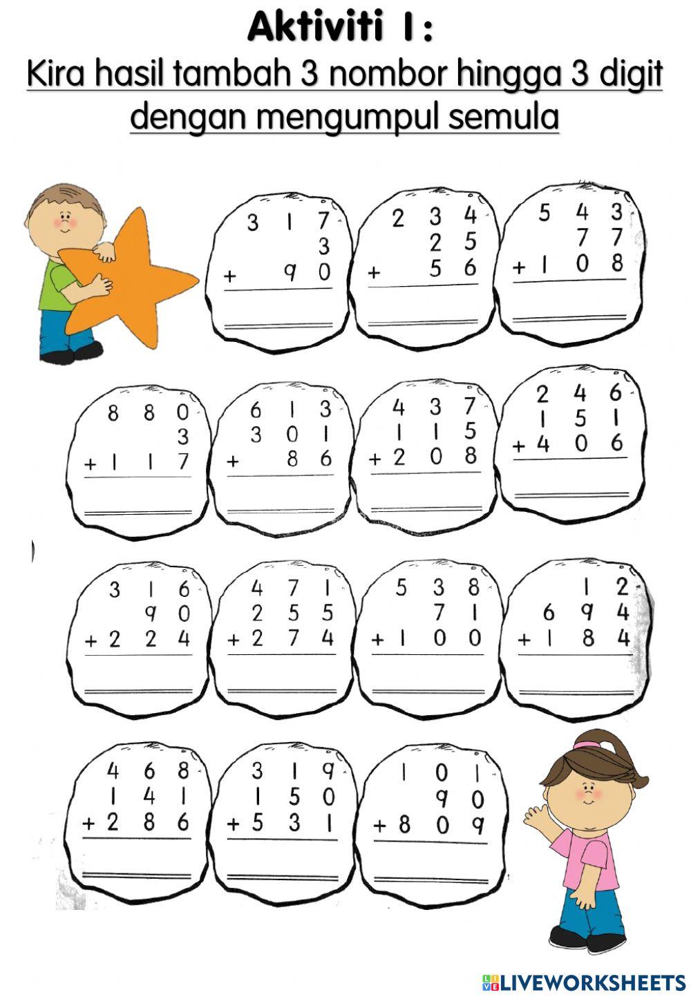 Matematik tahun 4 unit 2 pendidikan khas interactive worksheet | Live ...