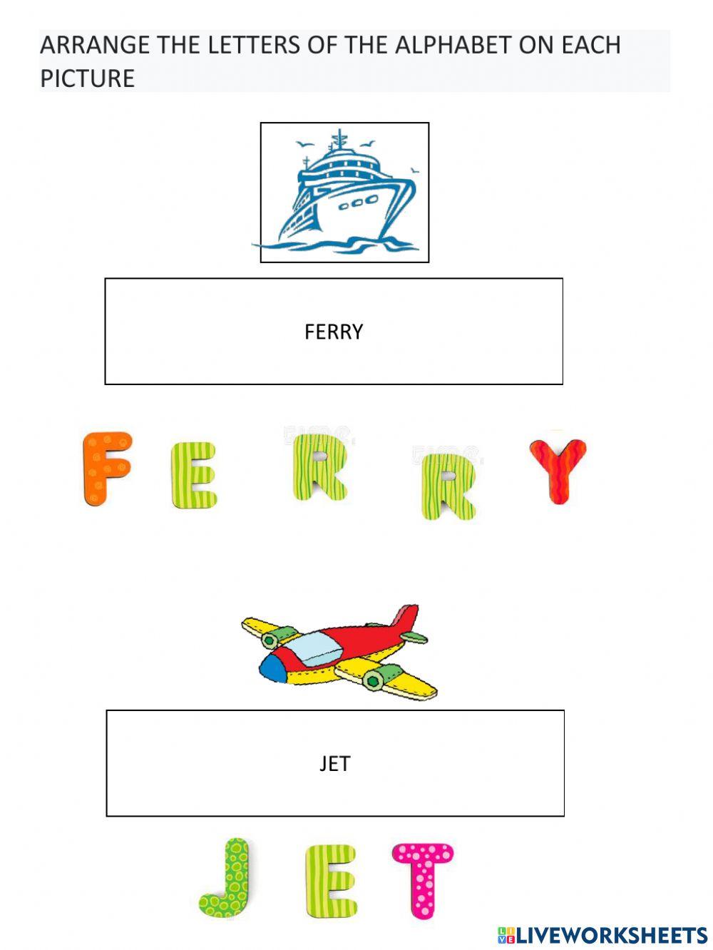 English online exercise for preschool | Live Worksheets