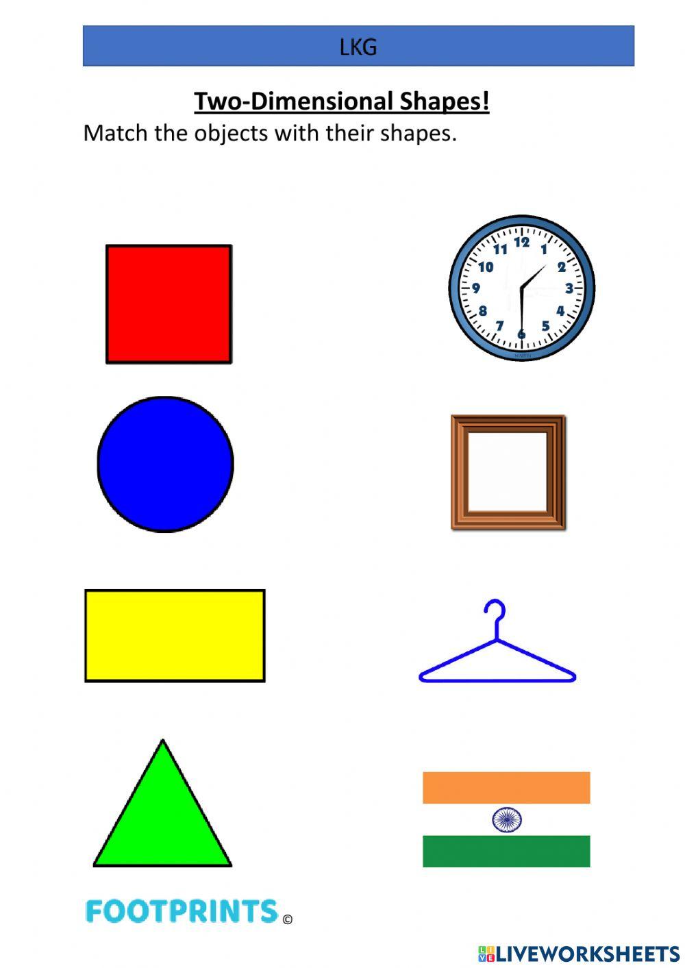 Shapes match-LKG online exercise for | Live Worksheets