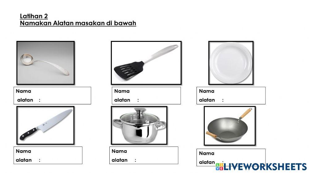 Alatan memasak | Free Interactive Worksheets | 1205664