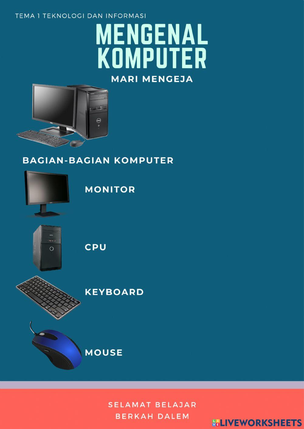 Mengeja komputer worksheet | Live Worksheets