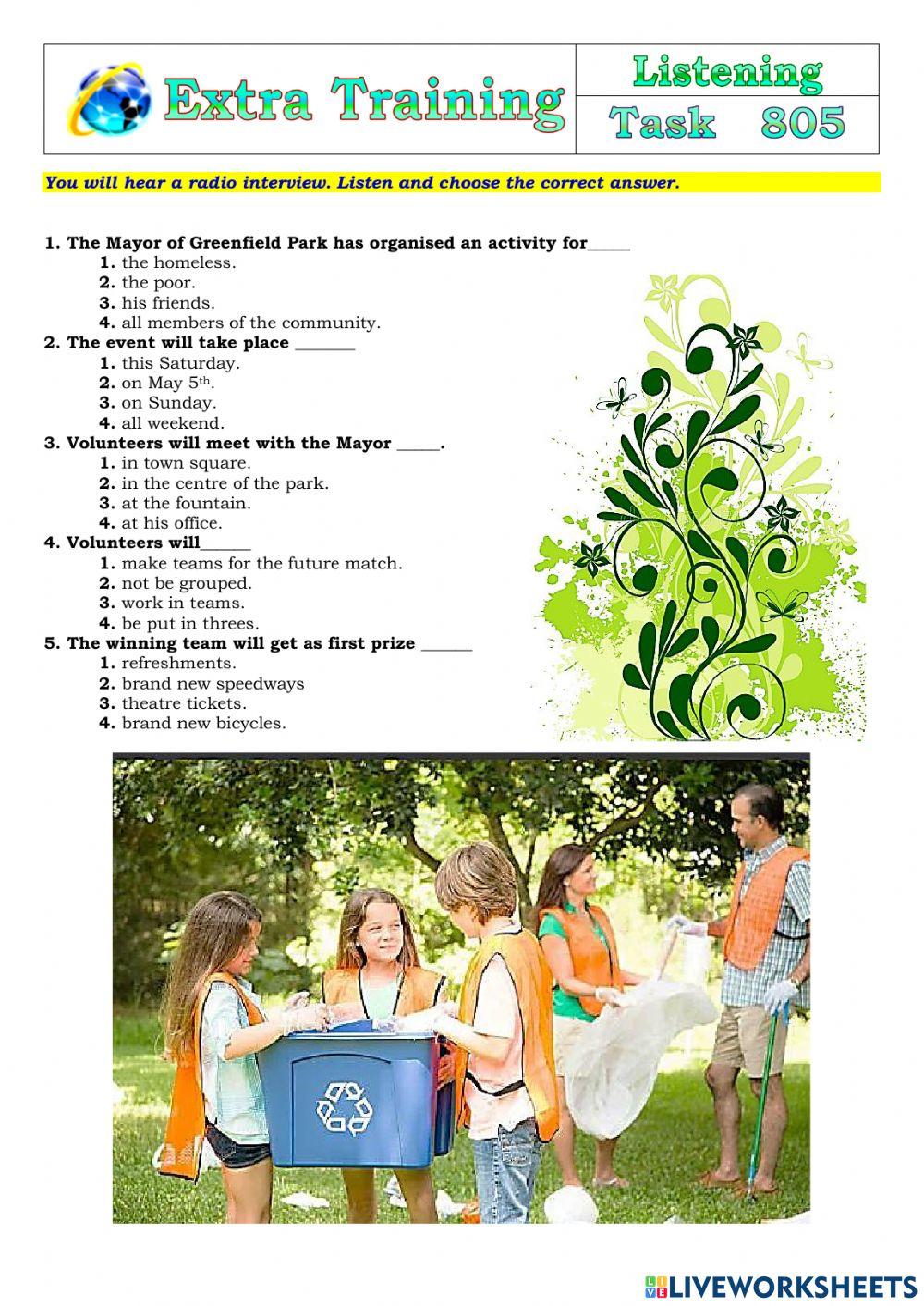 Extra Training 805 worksheet | Live Worksheets