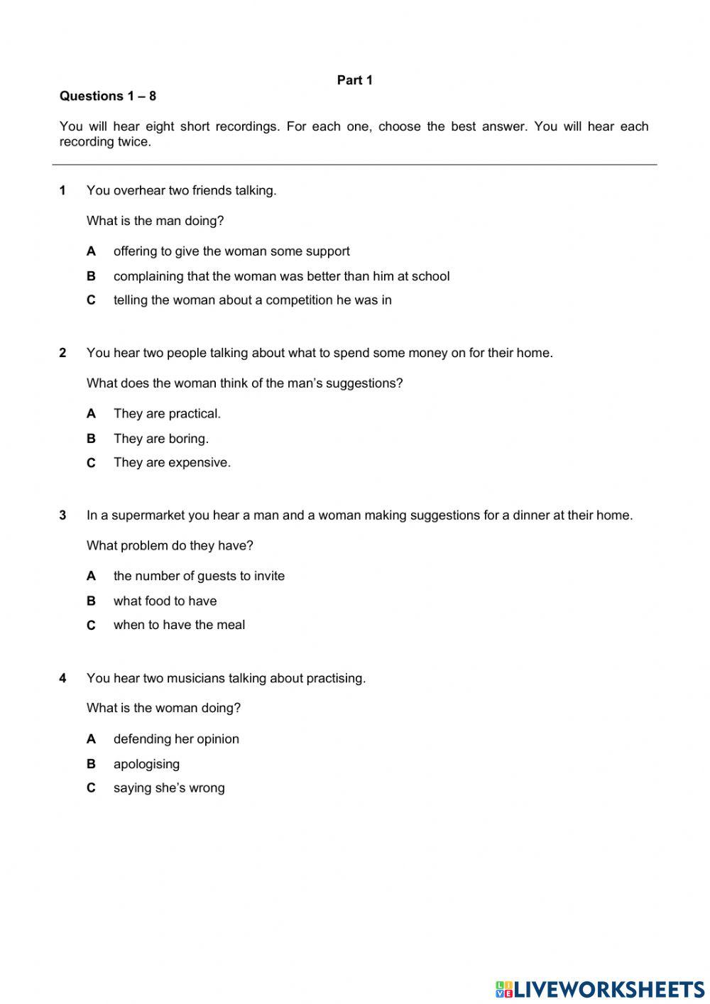 EMPOWER B2 TEST… | Free Interactive Worksheets | 5109388