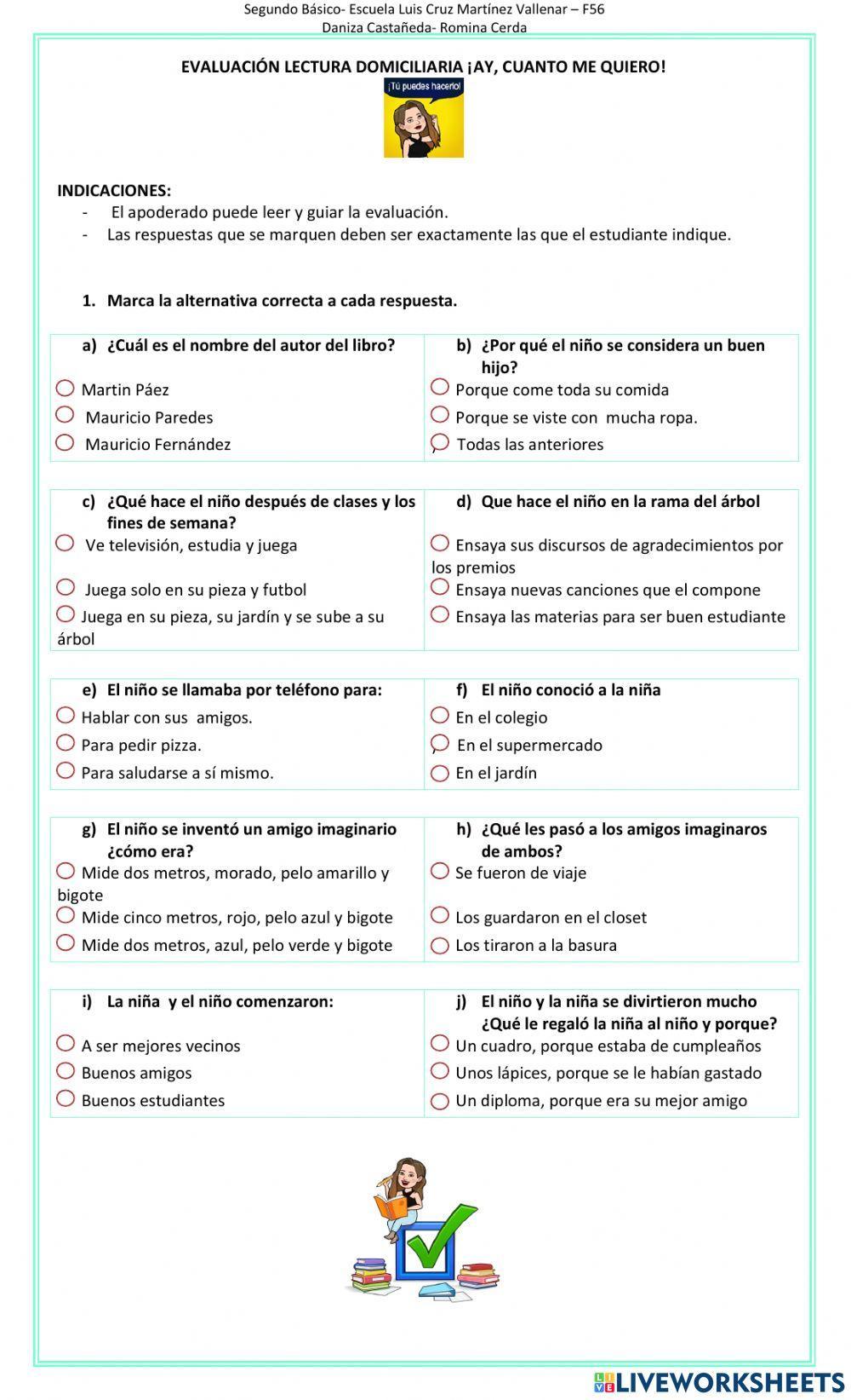 1206671 | Evaluacion Ay cuanto me quiero | Romina