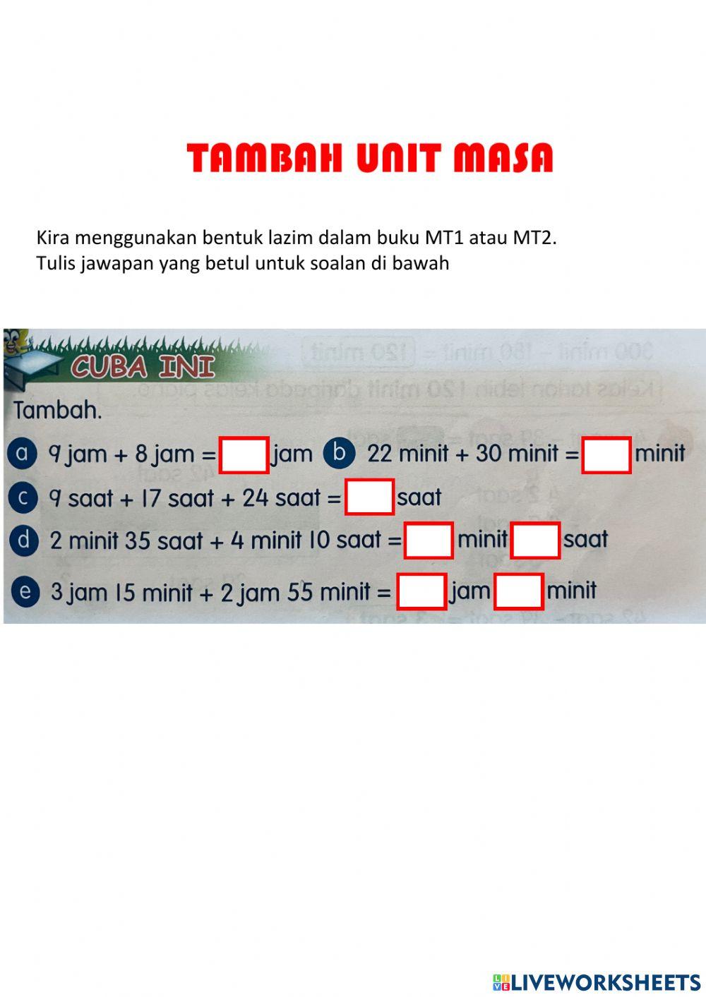 1207779 | Masa | Cikgu_Faezin | LiveWorksheets