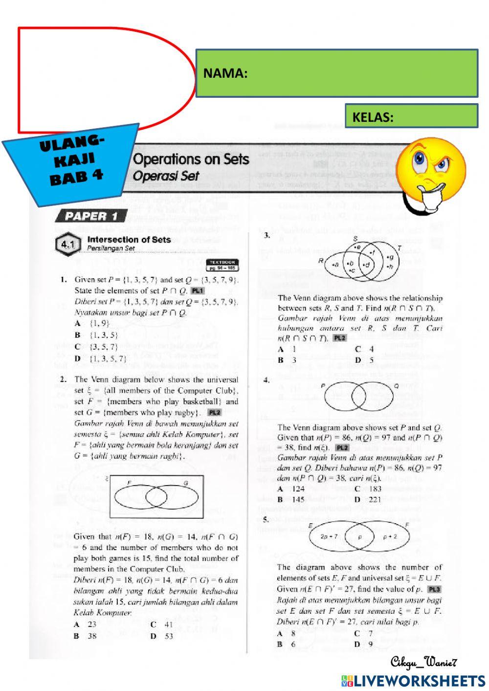 Soalan Objektif… | Free Interactive Worksheets | 1208160