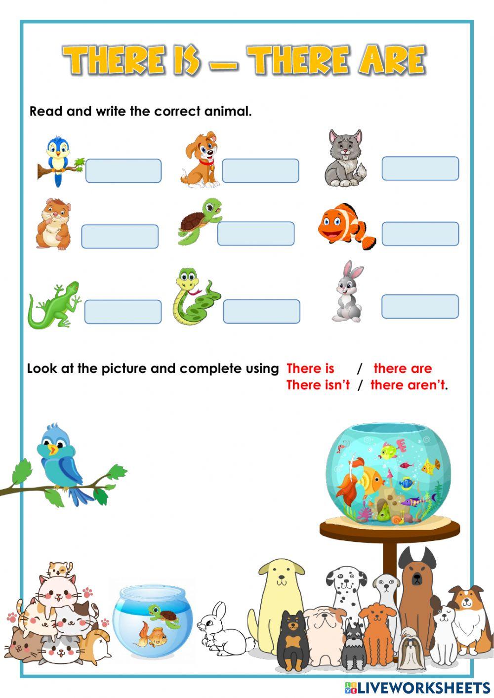 There is There … | Free Interactive Worksheets | 1208411