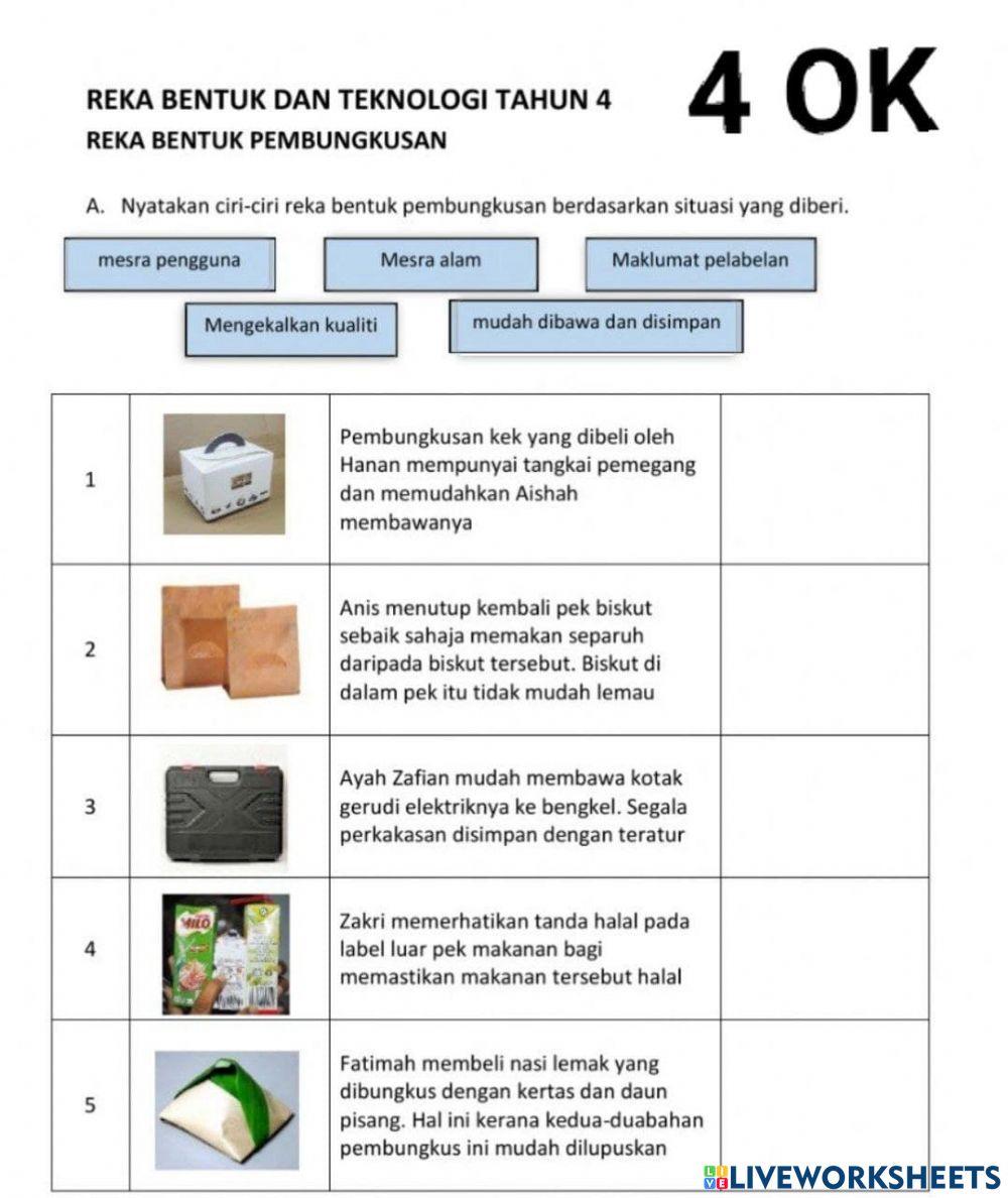 Tahun 4 rbt Reka Bentuk Pembungkusan 1208695 | ARIF