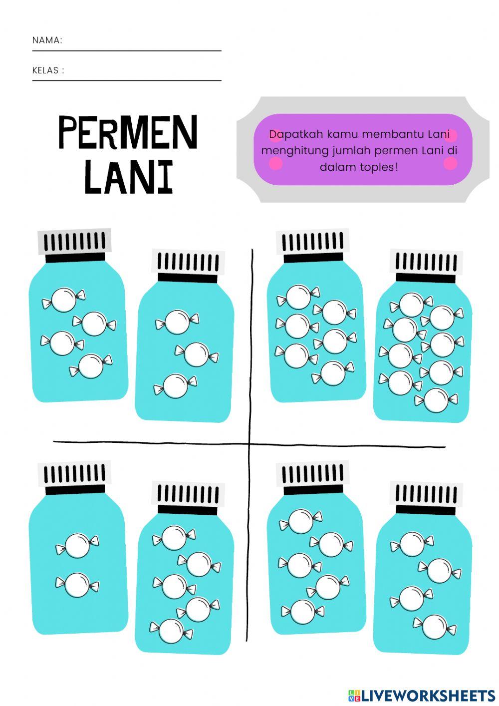 Berhitung activity for 1 | Live Worksheets