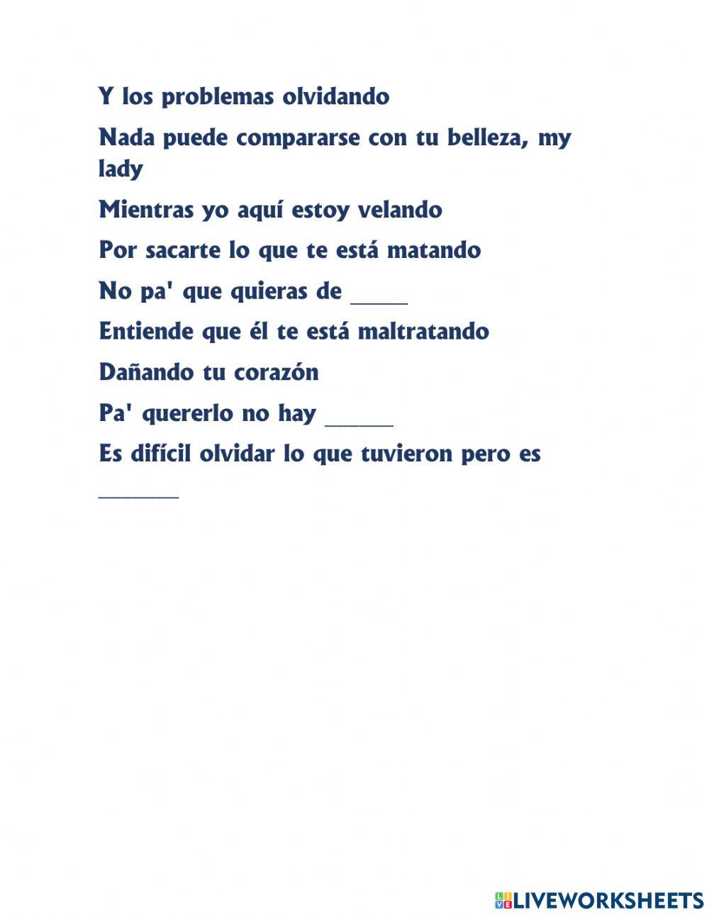 Esperandote-MTZManuelTurizo worksheet | Live Worksheets