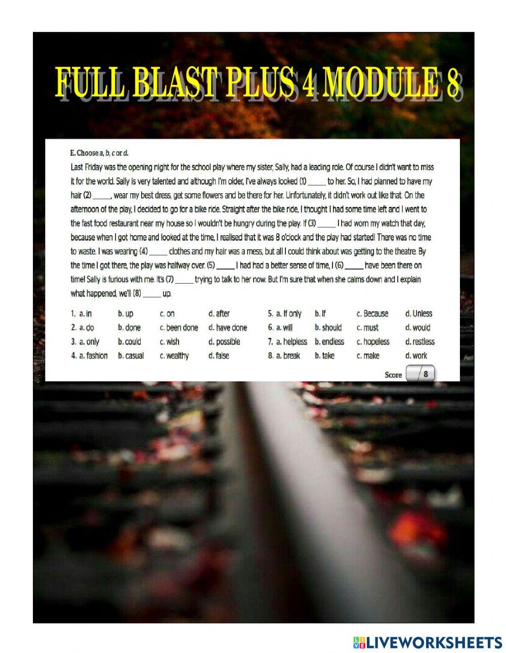 FULL BLAST PLUS… | Free Interactive Worksheets | 5084579