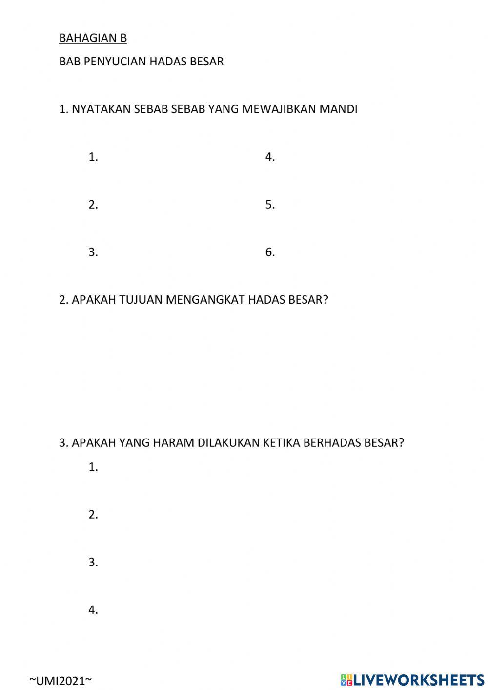 BAB HADAS BESAR 1151956 | khadijahskdt | Live Worksheets
