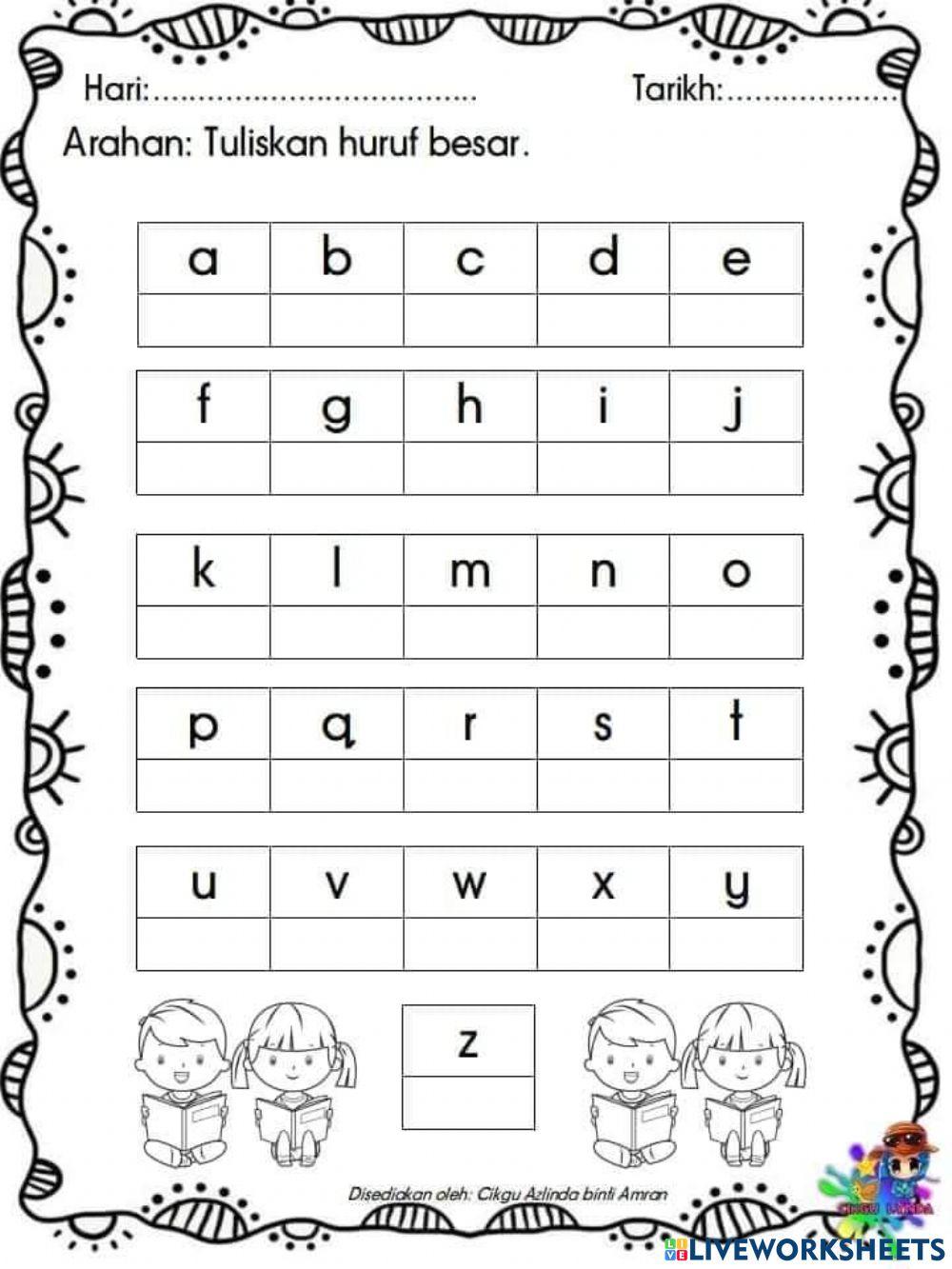 Huruf besar 1140599 | farishafaizol | Live Worksheets