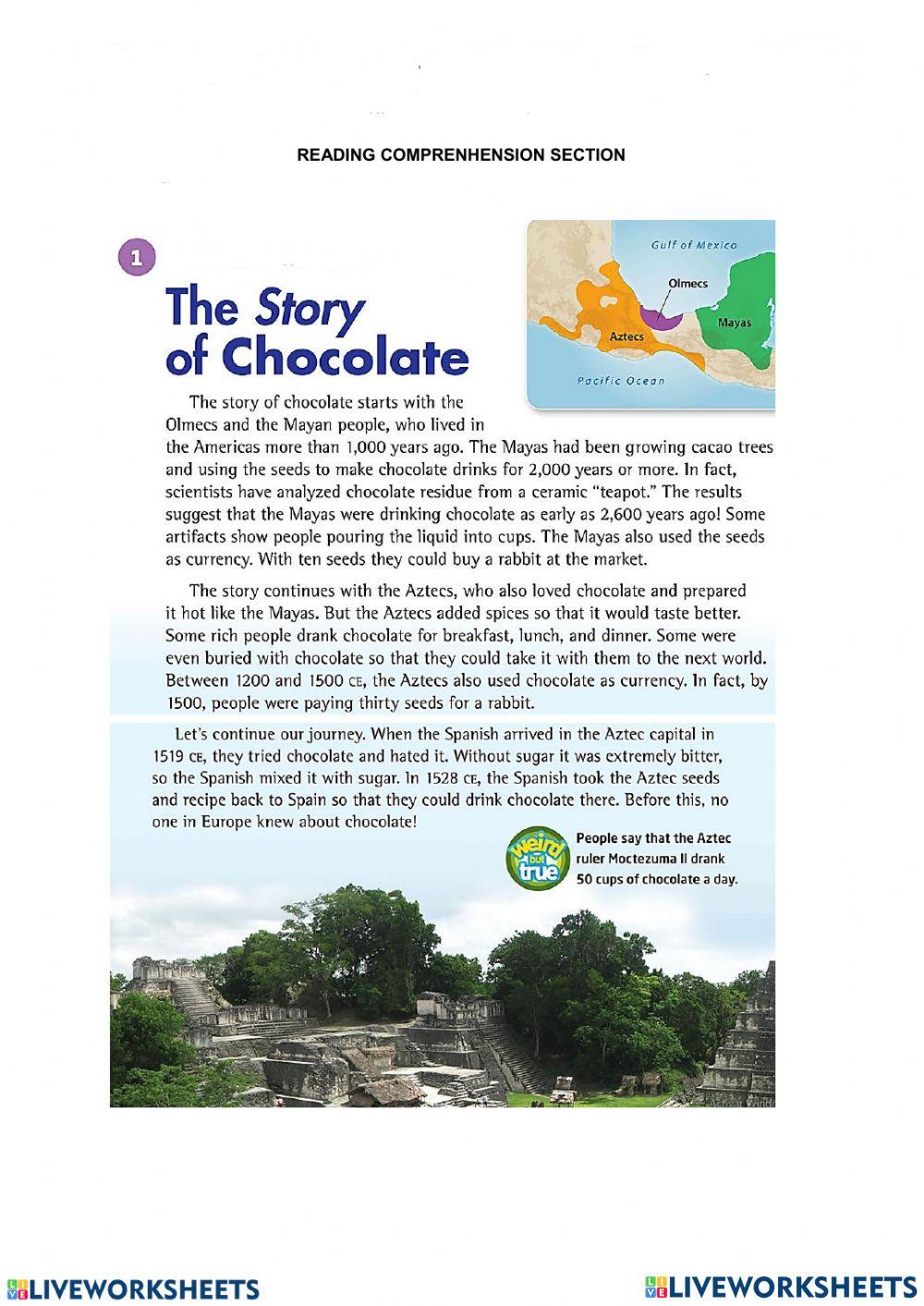 Reading online exercise for 5th Level | Live Worksheets