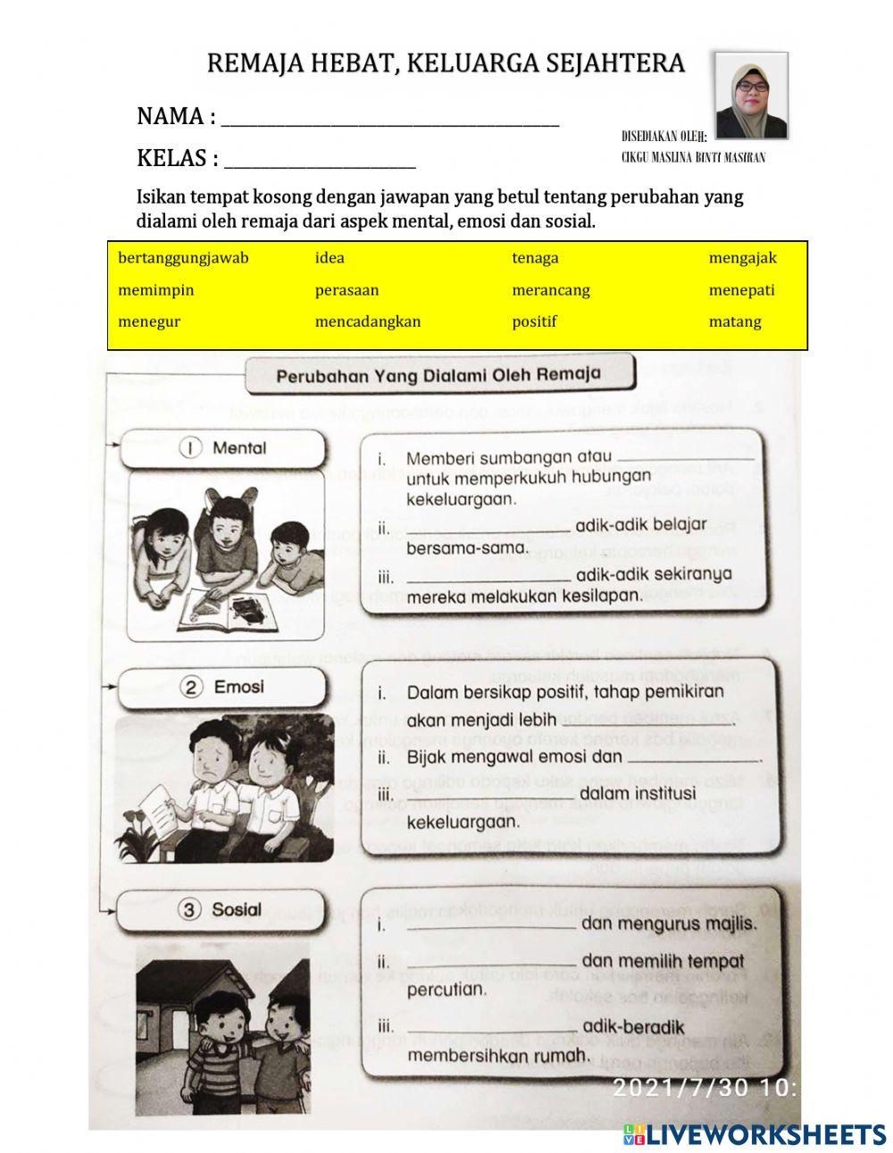 Remaja hebat, keluarga sejahtera 1211821 | Maslina