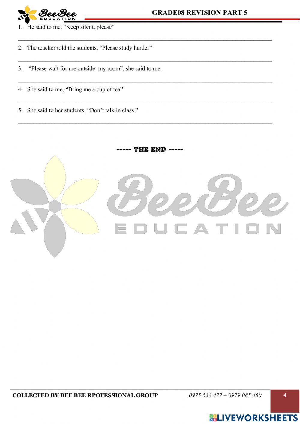 Gr8. Model Exam No 5 online exercise for | Live Worksheets