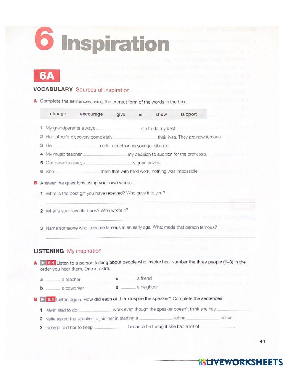 6A 3026 | Yarelis Rivera | Live Worksheets