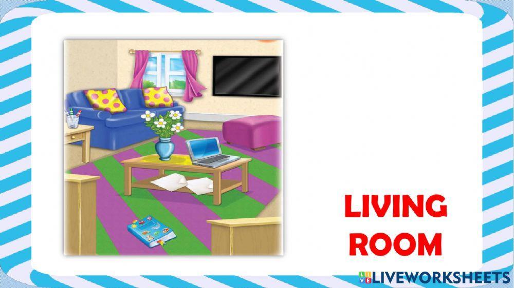 Parts of my house worksheet | Live Worksheets