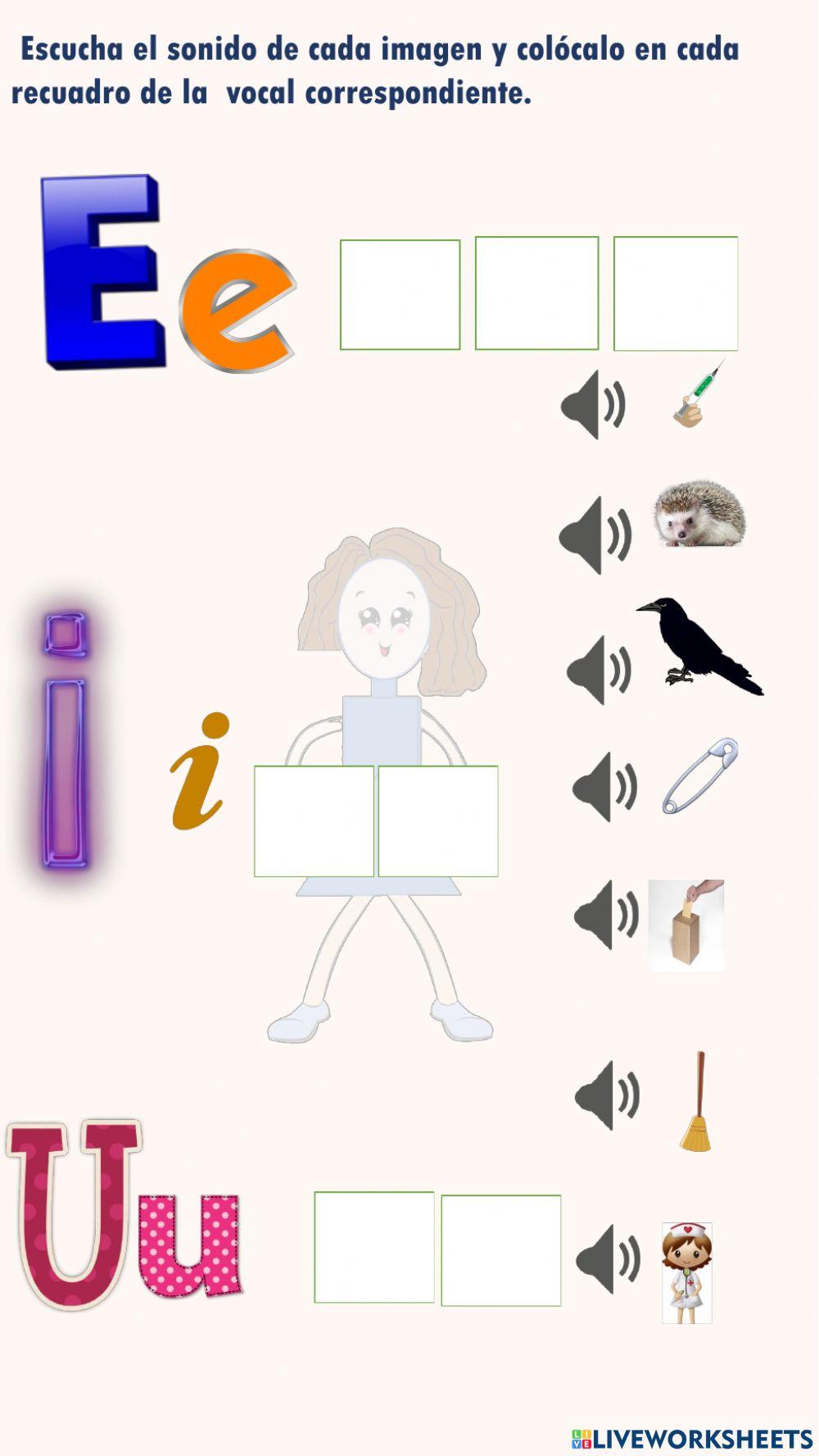 Escucha el soni… | Free Interactive Worksheets | 892367