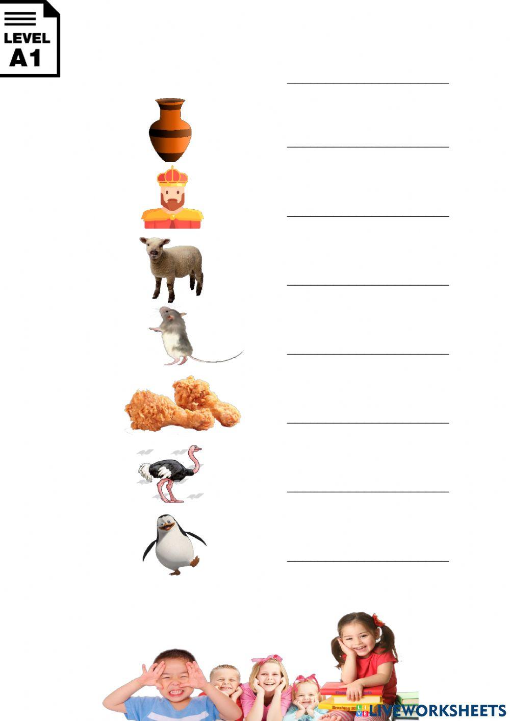 A1 vocabulary e… | Free Interactive Worksheets | 1215270