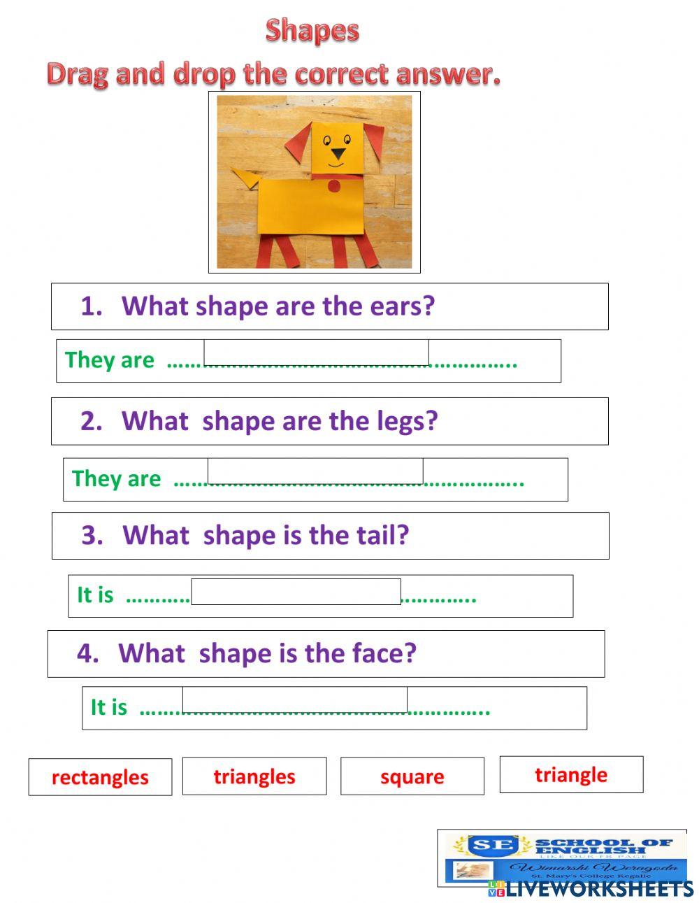 Shapes 1215414 | Wimarshi | Live Worksheets