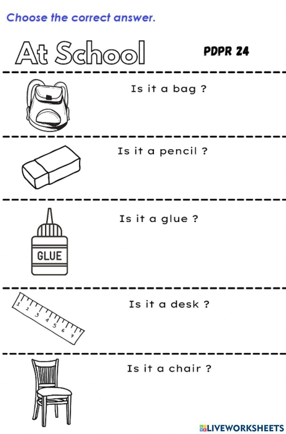 Year 1 at school activity | Live Worksheets