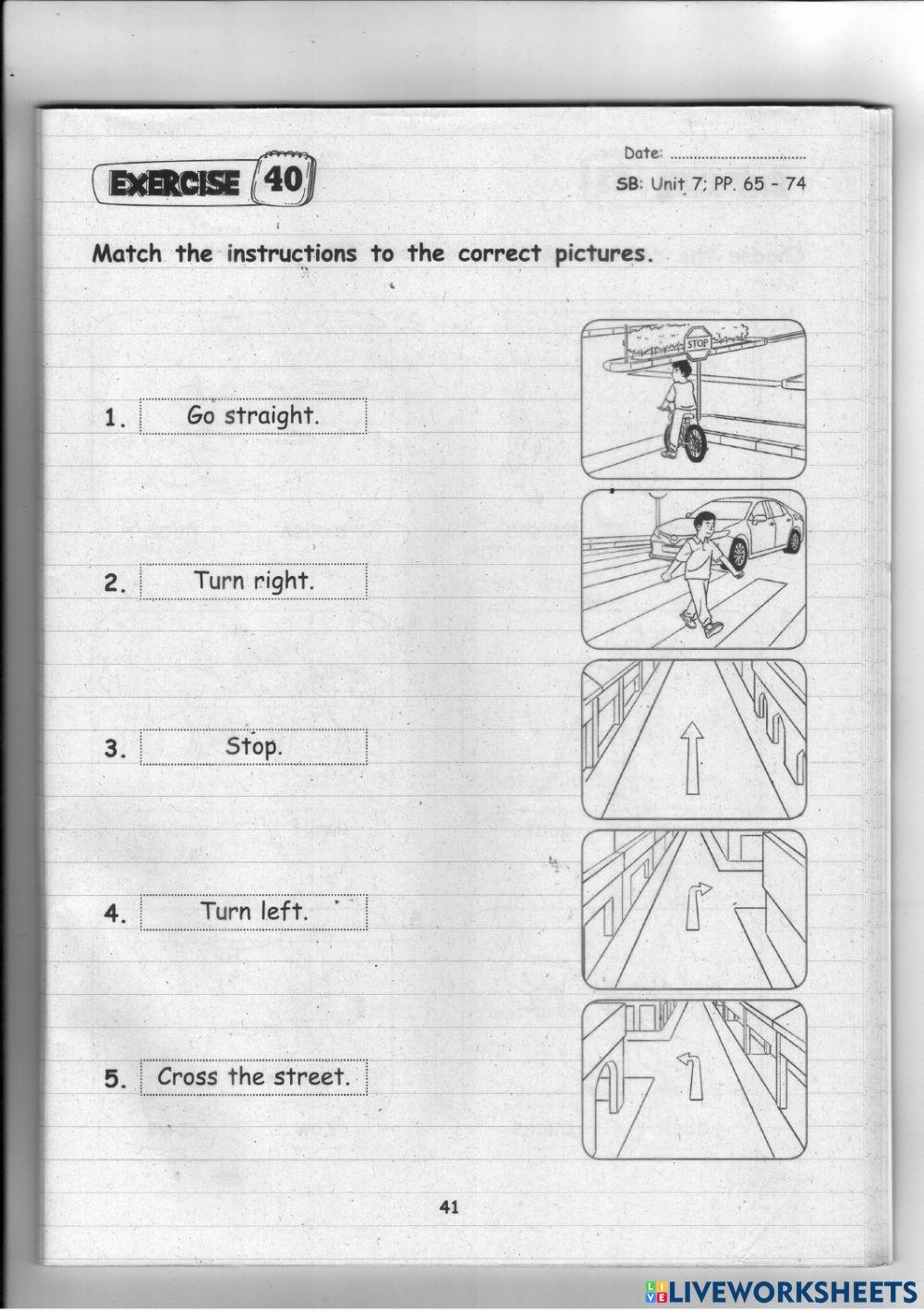 Year 3 Unit 7 Out and About worksheet | Live Worksheets