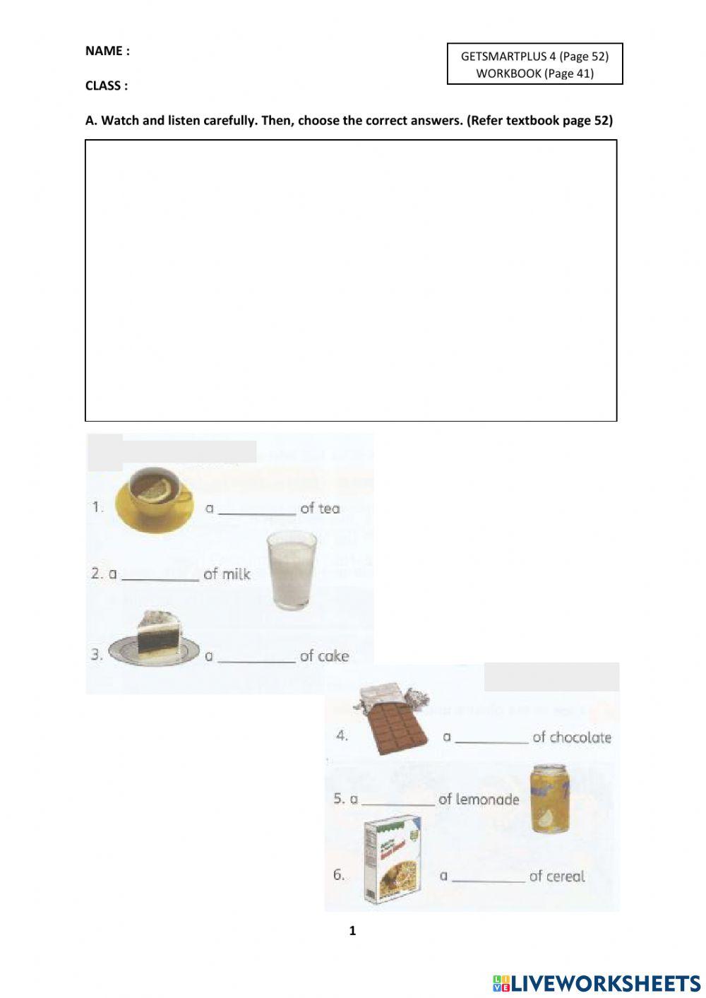 Y4 Workbook pg 41 worksheet | Live Worksheets