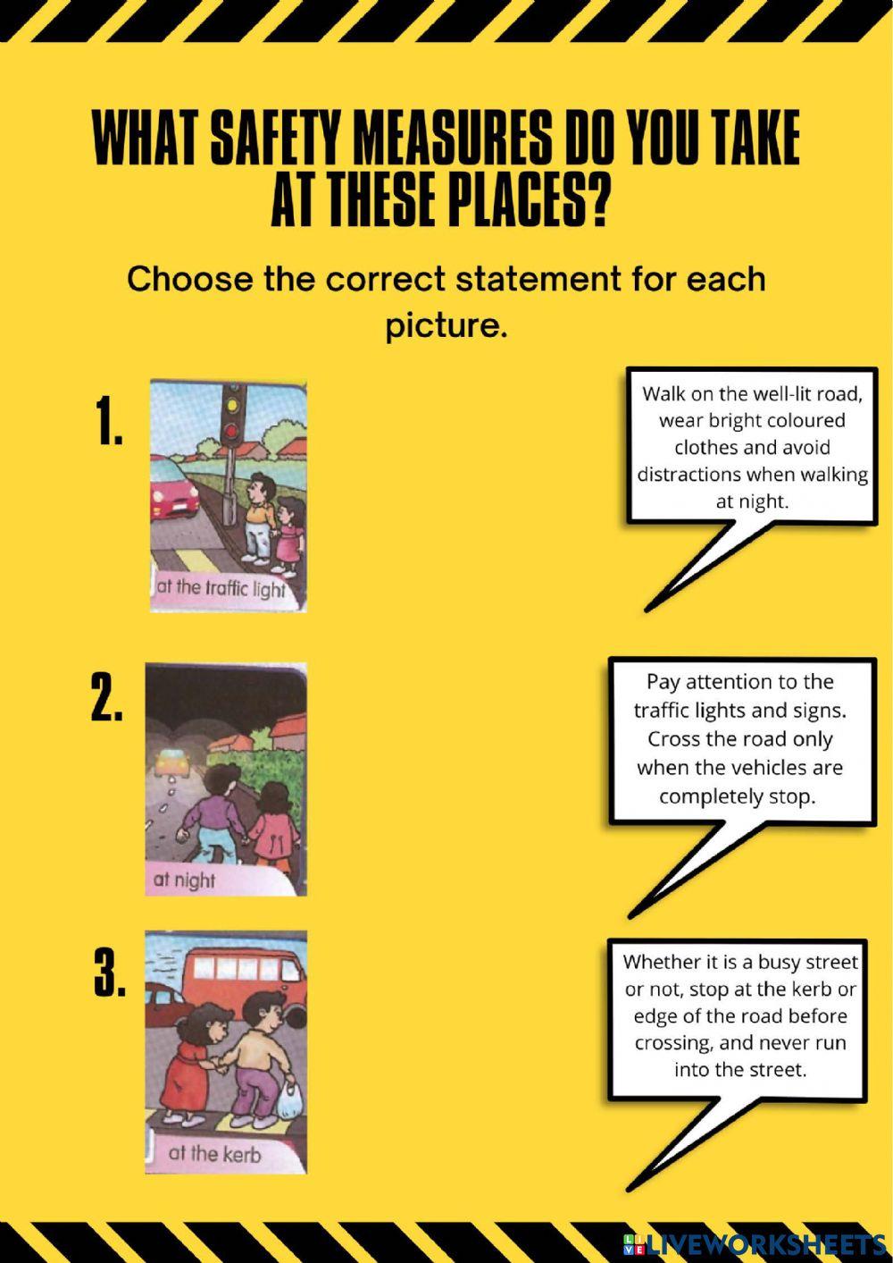 Be Aware, Take Care worksheet | Live Worksheets