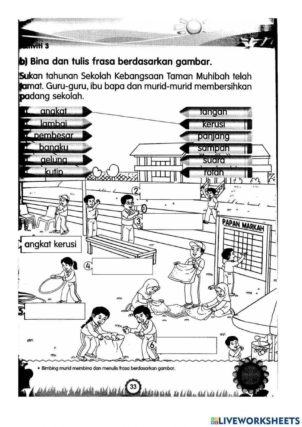 Frasa free online worksheet | Live Worksheets