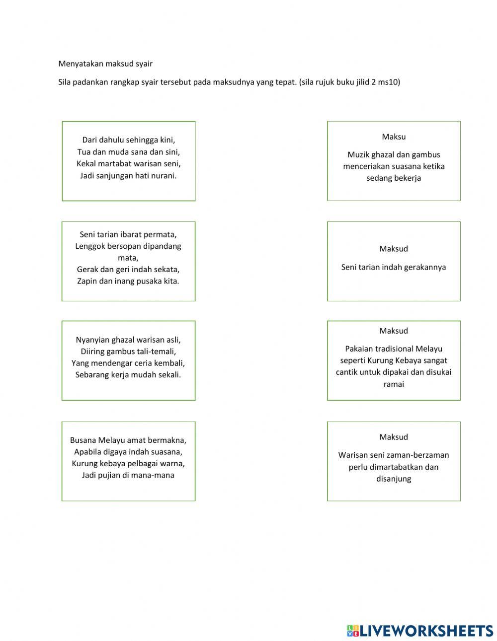 Membaca syair tahun 3 1142636 | zakiazman | Live