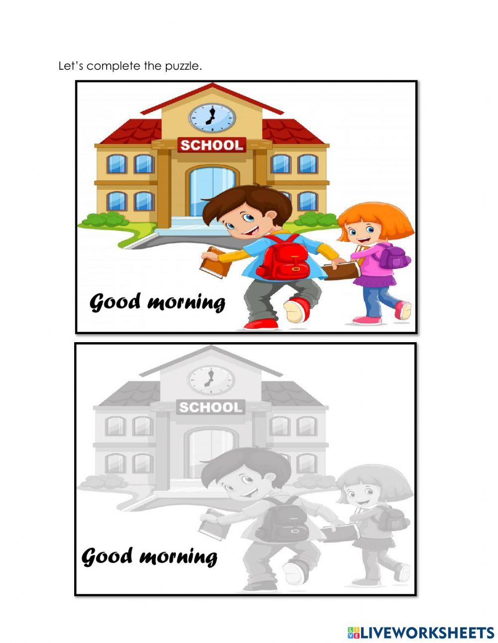 Greeting online worksheet for ppki tahun 2 | Live Worksheets