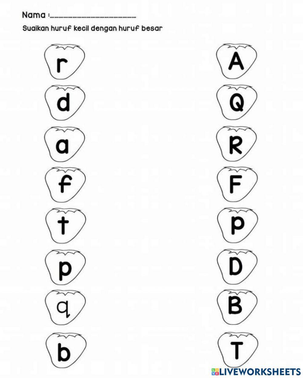 Kenali Huruf activity | Live Worksheets