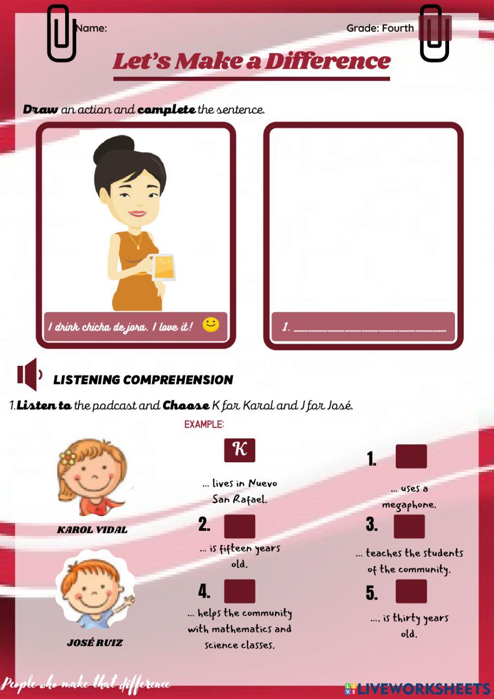 Exp 4 Activity 3 A1 Let's make a Difference | Elenacp