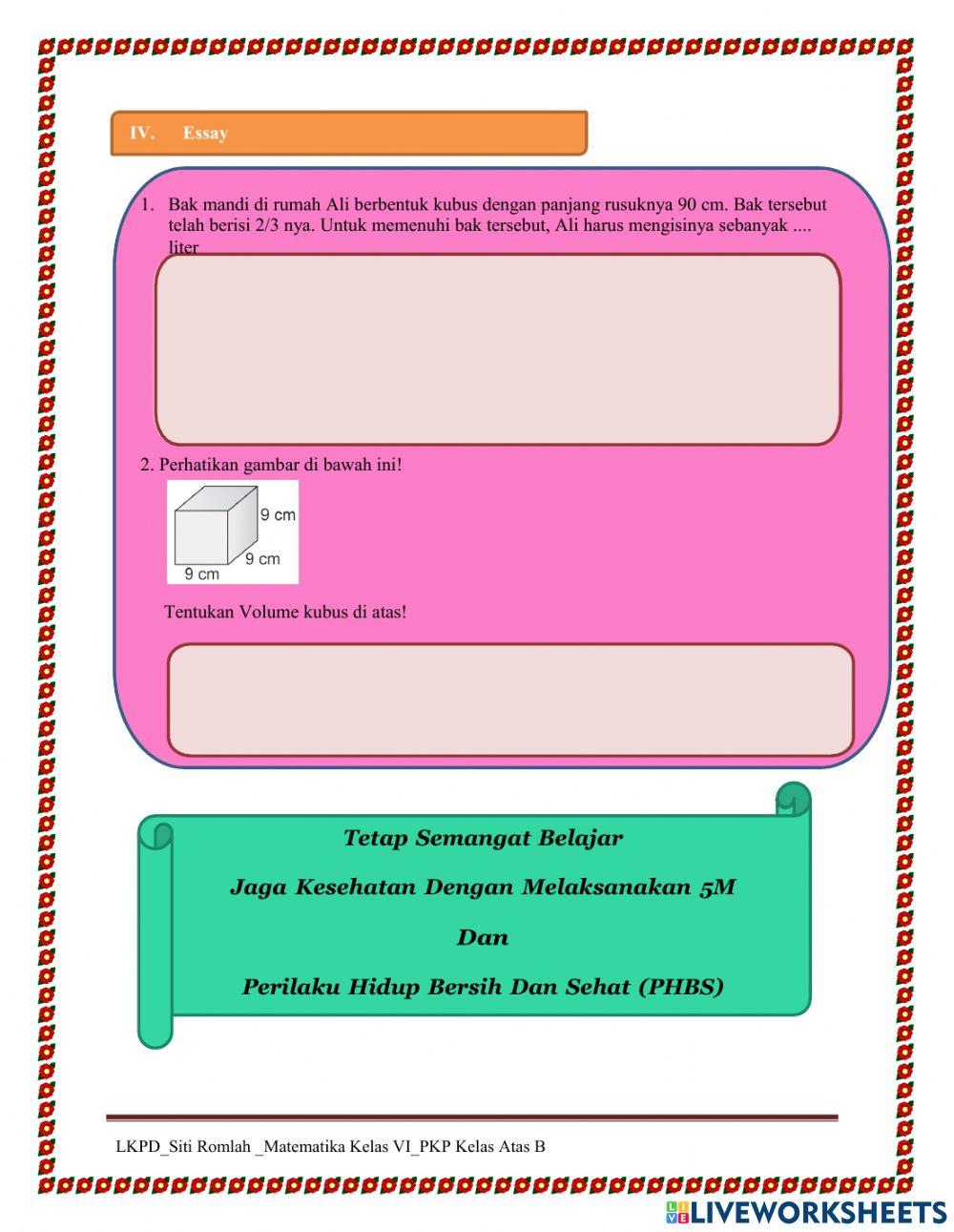 Akar Pangkat Tiga interactive worksheet | Live Worksheets