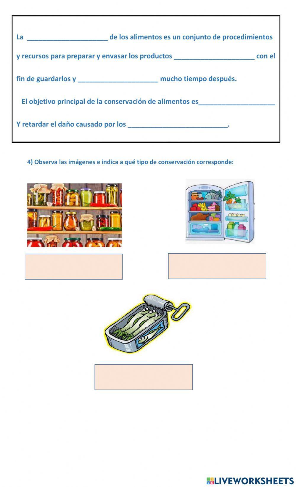 Conservación de… | Free Interactive Worksheets | 1144120