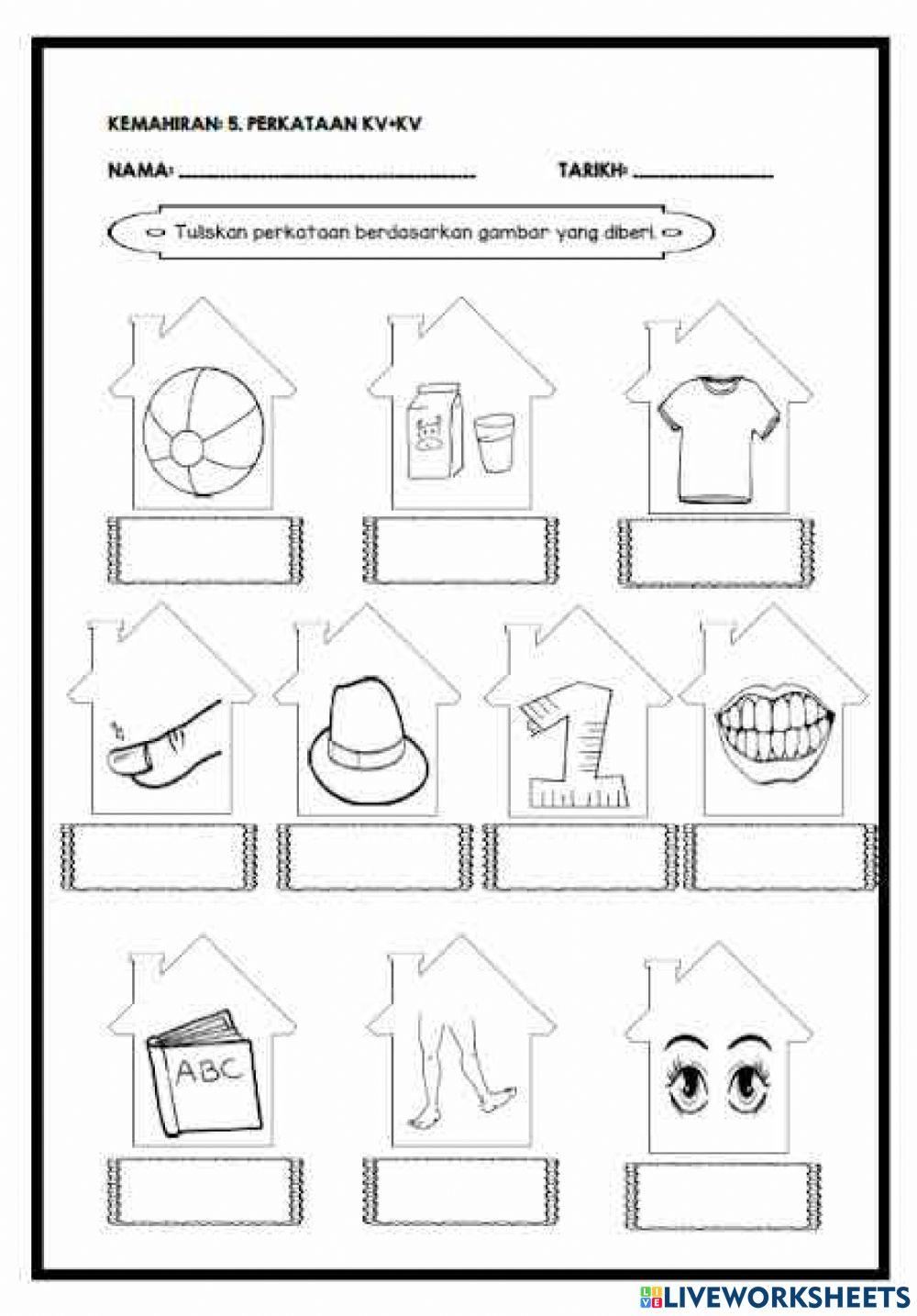 Latihan ejaan | Free Interactive Worksheets | 1144075