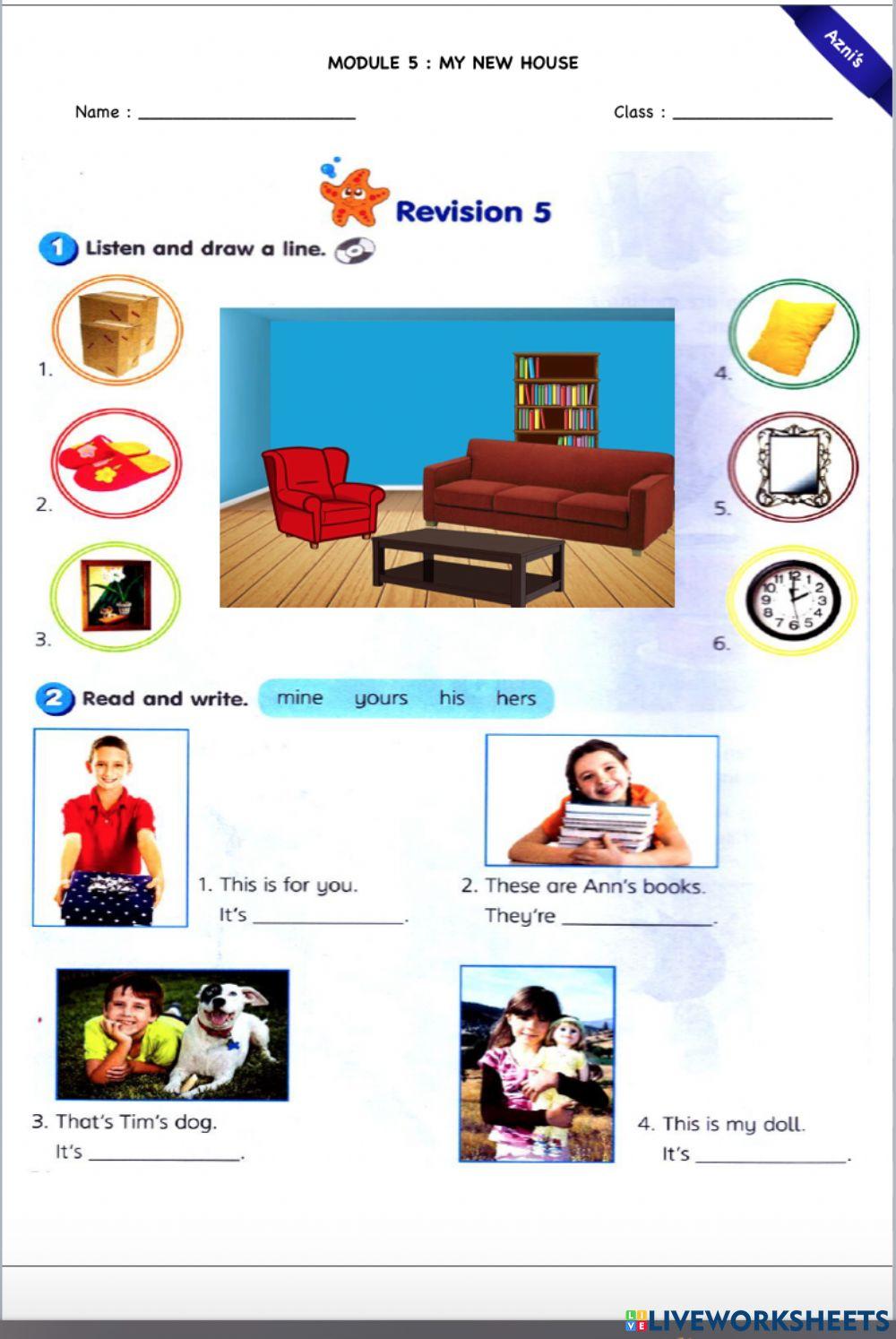 Y3 Module 5 : revision 5 worksheet | Live Worksheets