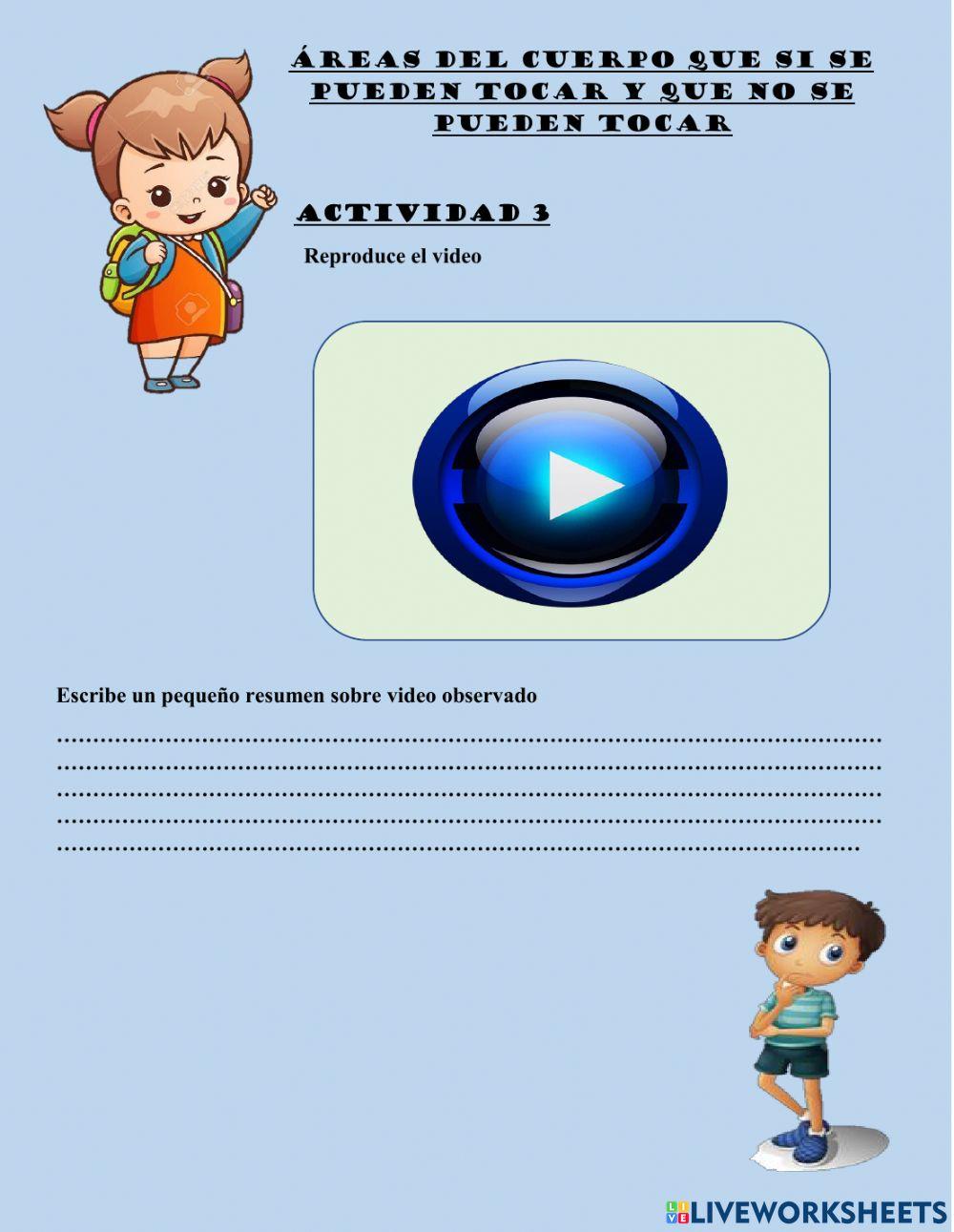 Partes privadas worksheet | Live Worksheets
