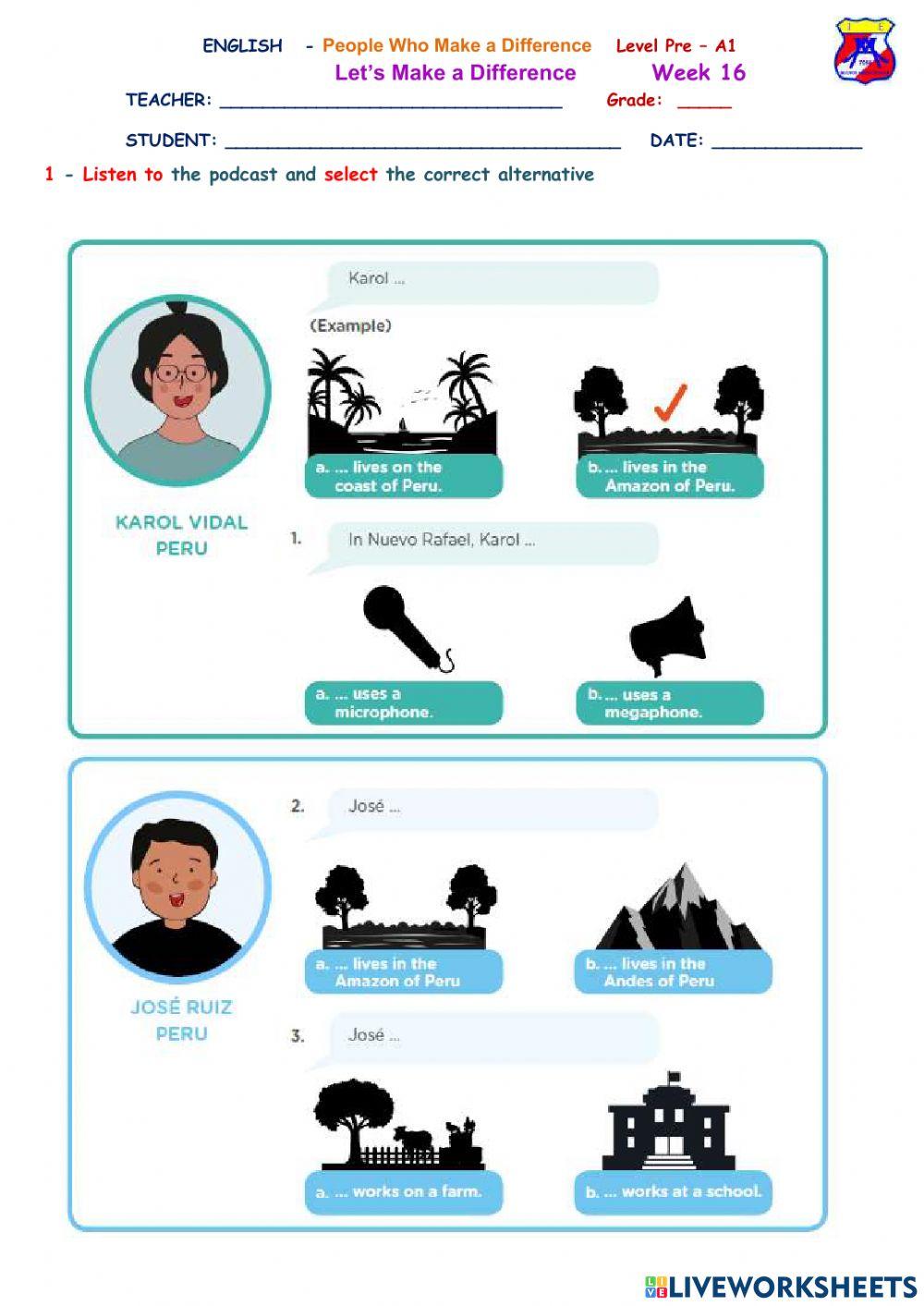 Let’s Make a Difference interactive worksheet | Live Worksheets