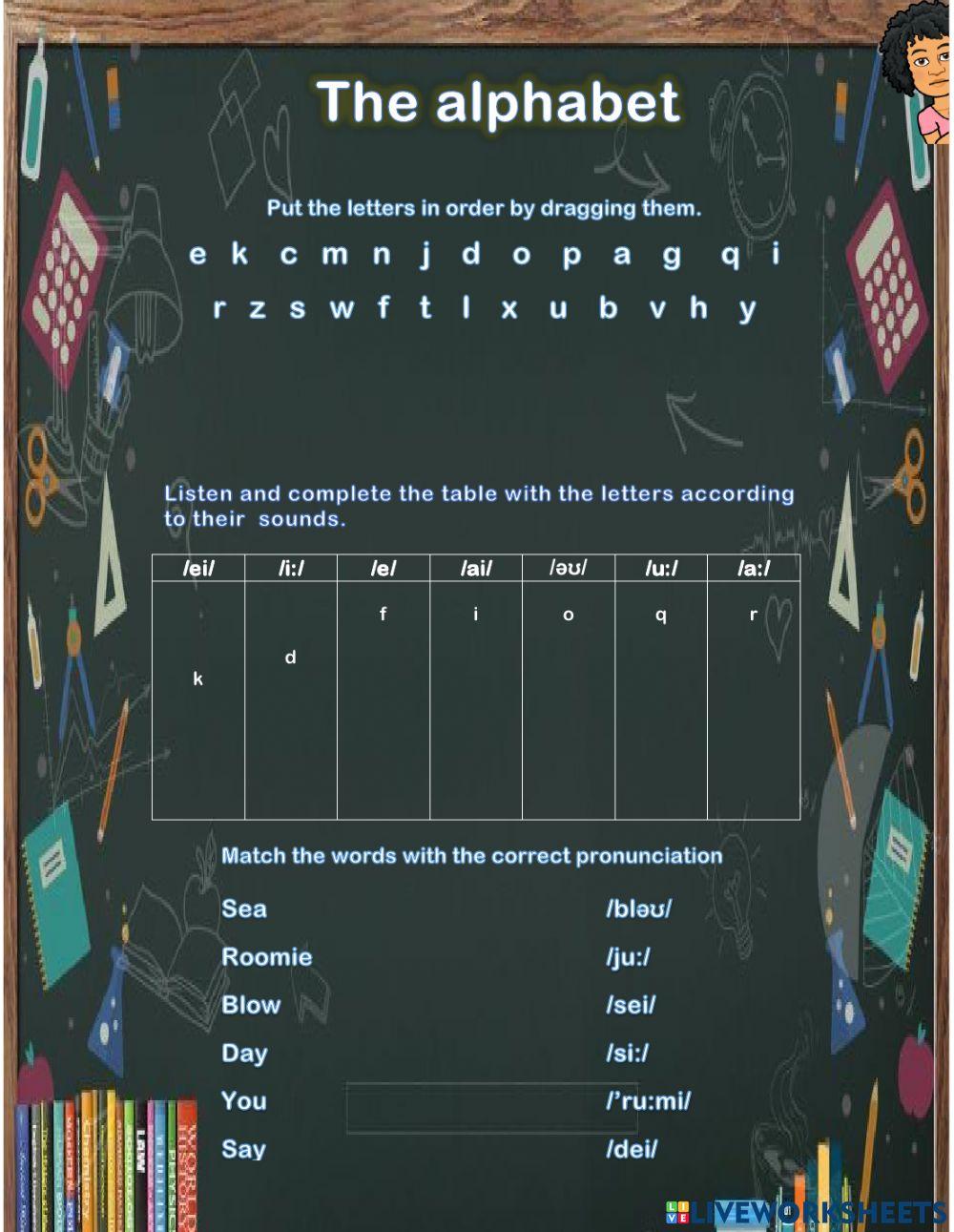 The alphabet 1144928 | MariaGMarron | Live Worksheets